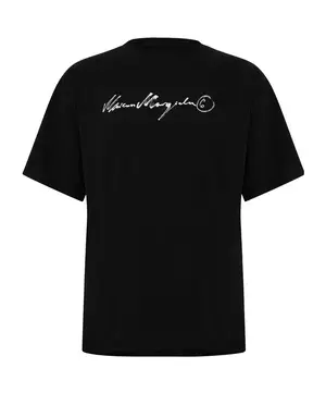 MAISON MARGIELA Crewneck Printed Tshirt - Black
