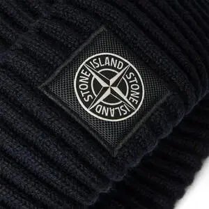 Stone Island Ribbed Knit Beanie