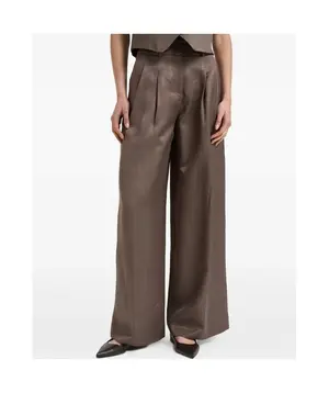Peserico Pleated Wide-leg Trousers