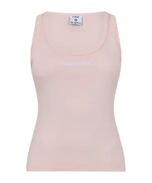 Casablanca Logo Knit Vest - Pink