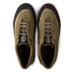Stone Island Low-top Suede Panel Casual Skate Shoes
