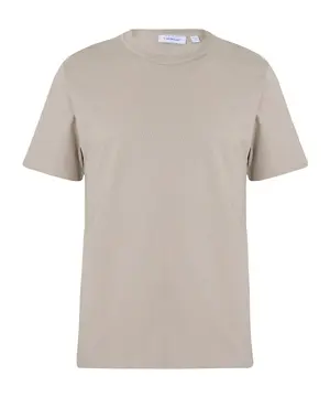 Off-White Light Khaki Crewneck Shortsleeve Tee - No