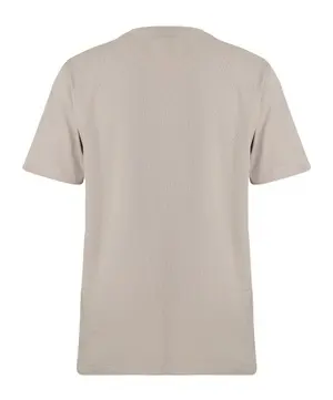 Off-White Light Khaki Crewneck Shortsleeve Tee