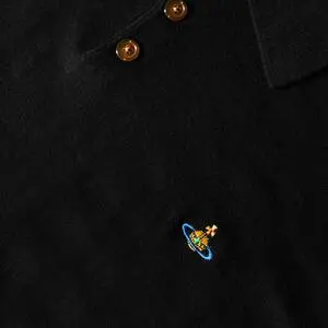 VIVIENNE WESTWOOD Solid Short-sleeve Polo Shirt