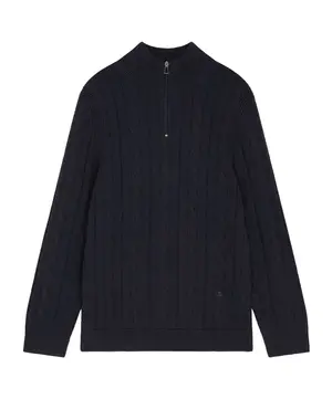 Paul Smith Long Sleeve Zip Neck Knit