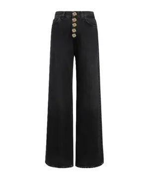 DONDUP Button-detail Wide-leg Jeans