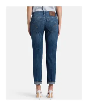 DONDUP Medium Wash Denim Jeans With Belt Loops