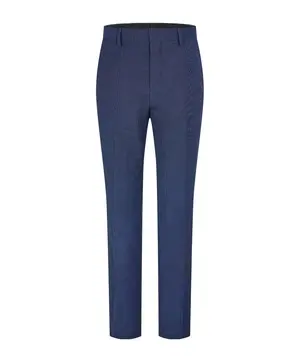 Hugo Boss Solid Color Casual Trousers - Blue