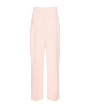 THE FRANKIE SHOP Tansy Pleated Fluid Pants - Pink