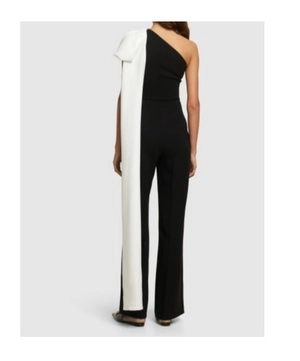 Roland Mouret Asymmetrical Stretch Cady Jumpsuit