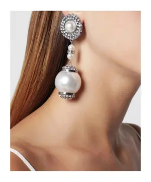 Alessandra Rich Bijoux Crystal Drop Earrings