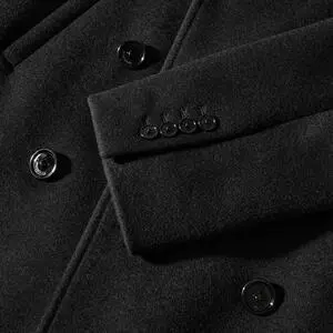 Balenciaga Thick Wool Long Overcoat