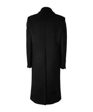 Balenciaga Thick Wool Long Overcoat