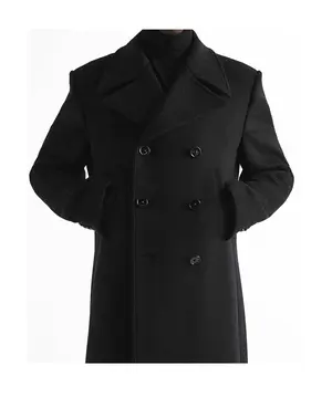Balenciaga Thick Wool Long Overcoat