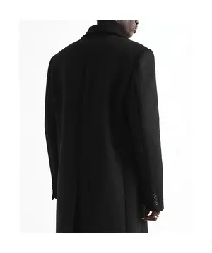 Balenciaga Thick Wool Long Overcoat