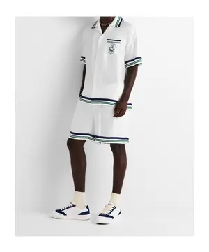 Casablanca Striped Detail Shorts