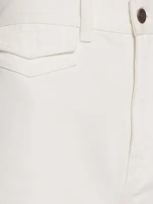 Chloé High-waisted Shorts With Frayed Hem