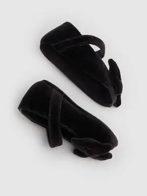 Balmain Velvet Ballerinas
