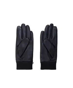 Hugo Boss Leather Gloves - Blue