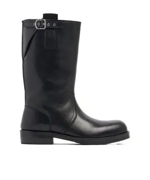 Dries Van Noten Buckled Calf Boots - No