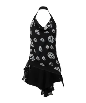 Alexander McQueen Offshoulder Asymmetrical Dress