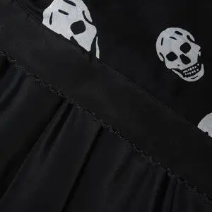 Alexander McQueen Skull Print Asymmetrical Halterneck Dress