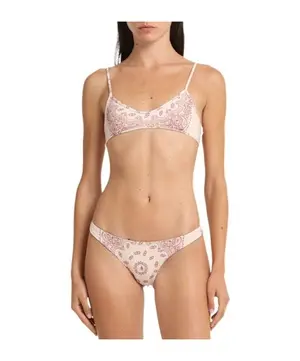 Attico Bandana Print Bralette Bikini