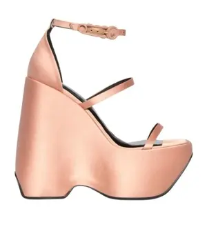 Versace 160mm Satin Wedge Sandal - No