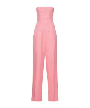 Stella McCartney Strapless Fitted Jumpsuit - Pink