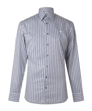 VIVIENNE WESTWOOD Verticalstripe Longsleeve Shirt - Gray