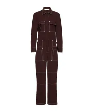 Stella McCartney Jumpsuit With Collar And Contrast Details