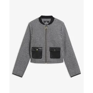 Barbour Checked Zip-up Jacket With Flap Pockets