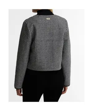 Barbour Checked Zip-up Jacket With Flap Pockets