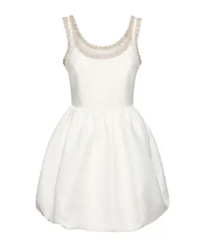 SELF-PORTRAIT Embellished Mini Dress - White