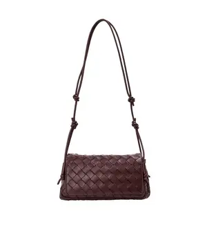 Bottega Veneta Woven Leather Mini Bag - Black