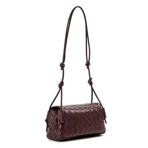 Bottega Veneta Woven Leather Mini Bag - Black