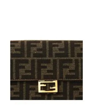 Fendi Monogram Printed Rectangular Shoulder Bag