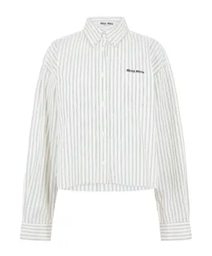 Miu Miu Striped Button-down Shirt