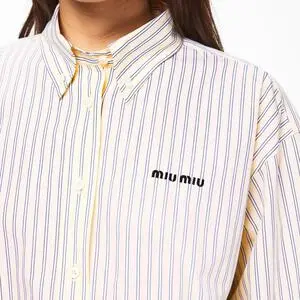 Miu Miu Striped Button-down Shirt