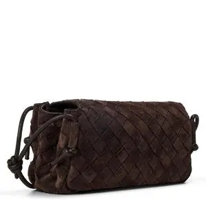 Bottega Veneta Woven Suede Clutch Bag