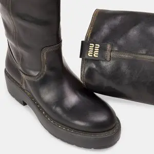 Miu Miu Suede Knee-high Boots