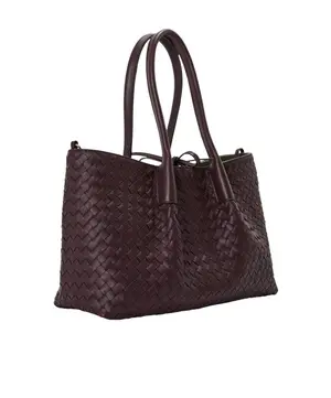 Bottega Veneta Woven Leather Tote Bag - Black