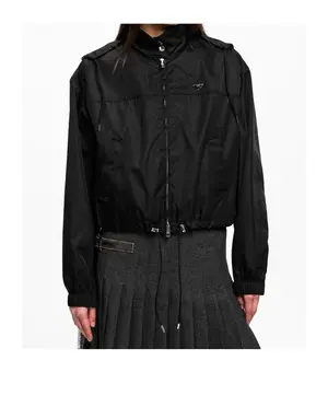 Prada Lightweight Cropped Zip-up Jacket