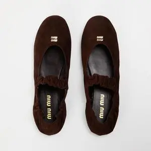 Miu Miu Ruches Ballerina Pumps