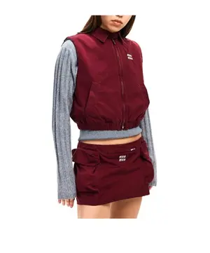 Miu Miu Collared Sleeveless Vest
