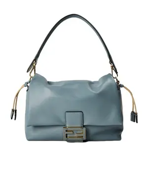 Fendi Casual Leather Shoulder Bag - Gray