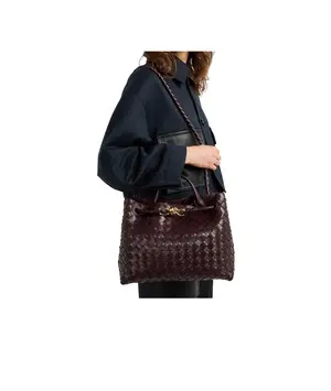 Bottega Veneta Woven Leather Tote Bag - Black
