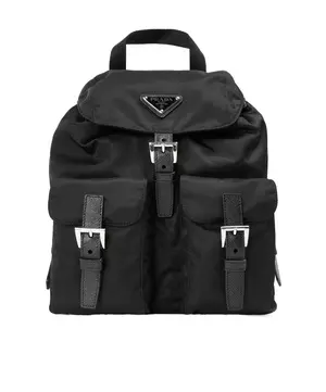 Prada Small Nylon Backpack - Black