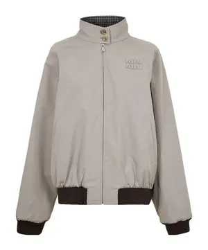 Miu Miu Zip-up Jacket - Gray