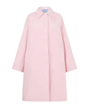 Prada Minimalist Trench Coat - Pink